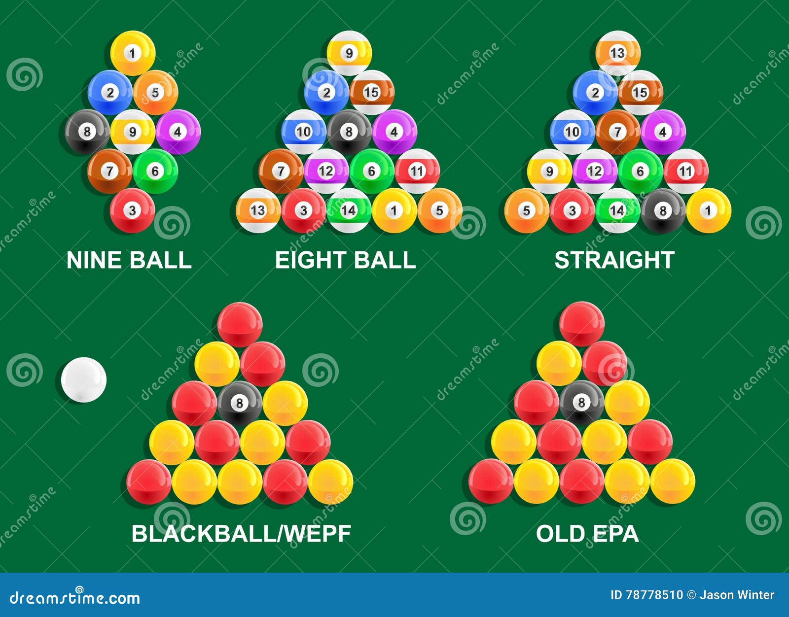 Pool Ball Racks stock vector. Illustration of diamond - 78778510