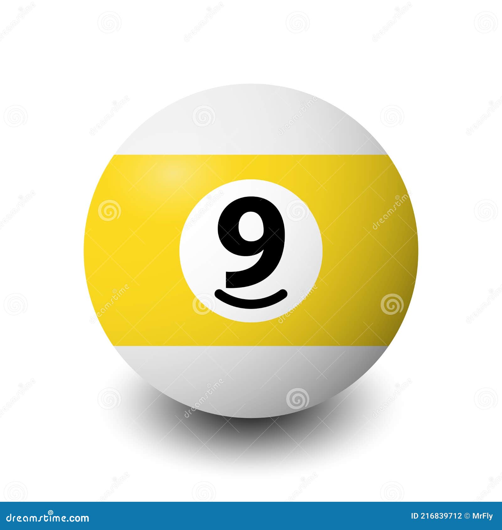 Pool Ball, Realistic Vector Illustration Stock Vector - Illustration of ...