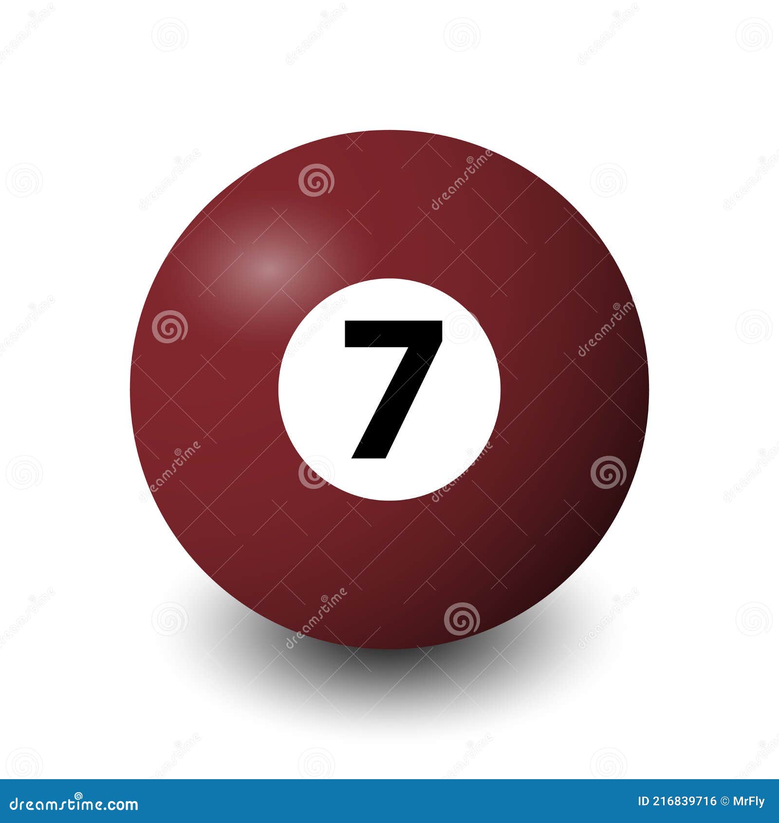 Pool Ball, Realistic Vector Illustration Stock Vector - Illustration of ...