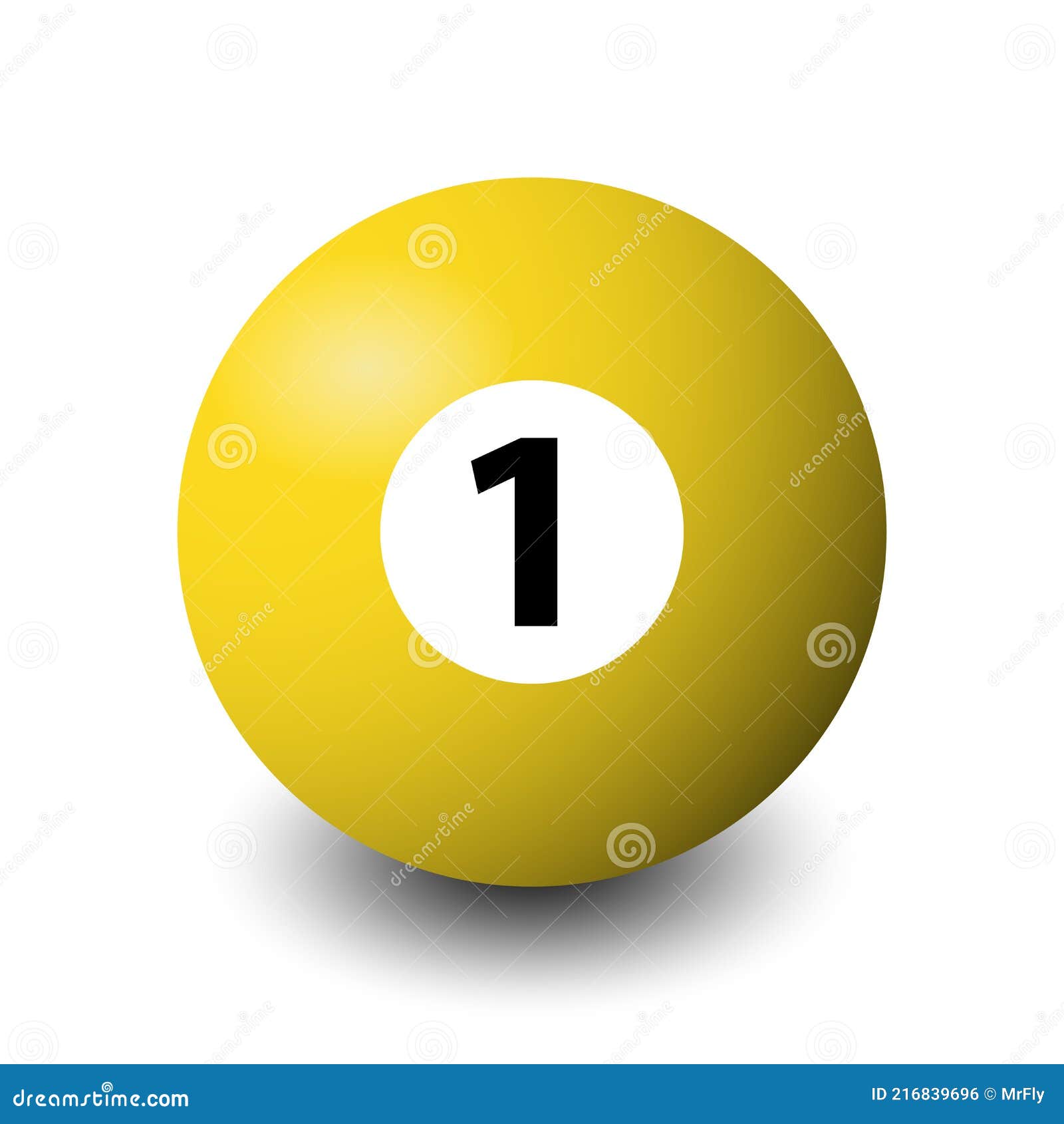 Pool Ball, Realistic Vector Illustration Stock Vector - Illustration of ...