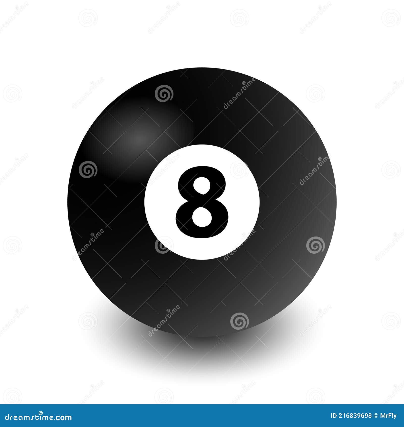 Pool Ball, Realistic Vector Illustration Stock Vector - Illustration of ...