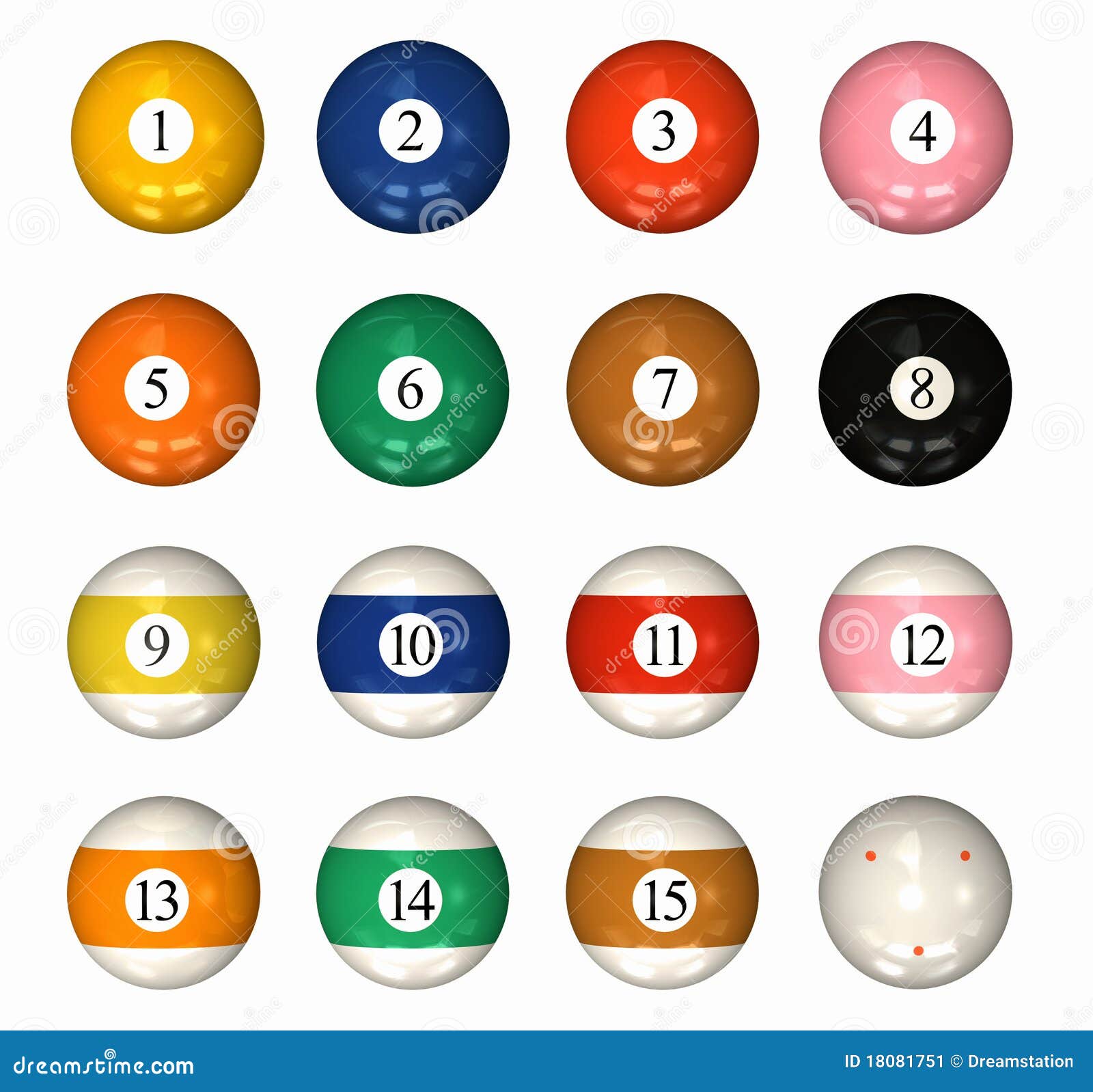 Pool Ball Sets stock illustration. Illustration of colored - 18081751