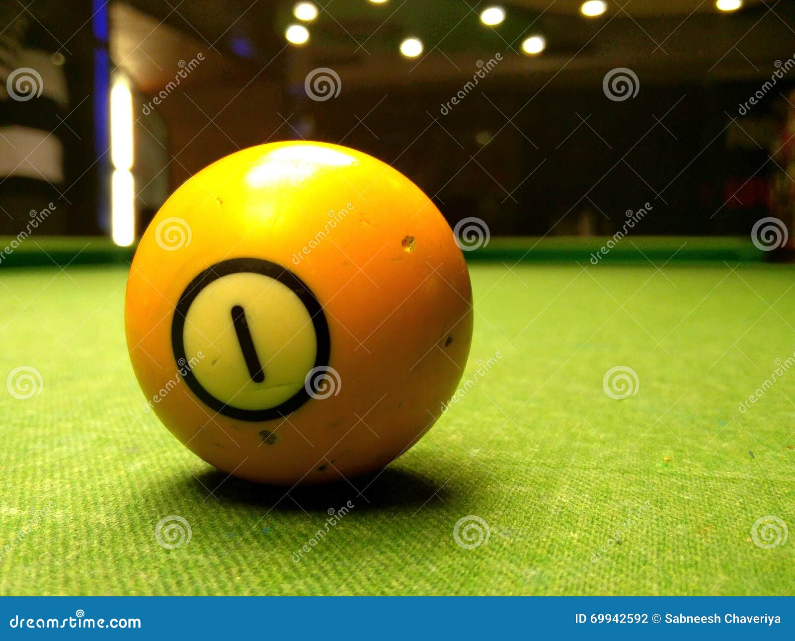 Pool Ball stock photo. Image of pool, number1, ball - 69942592