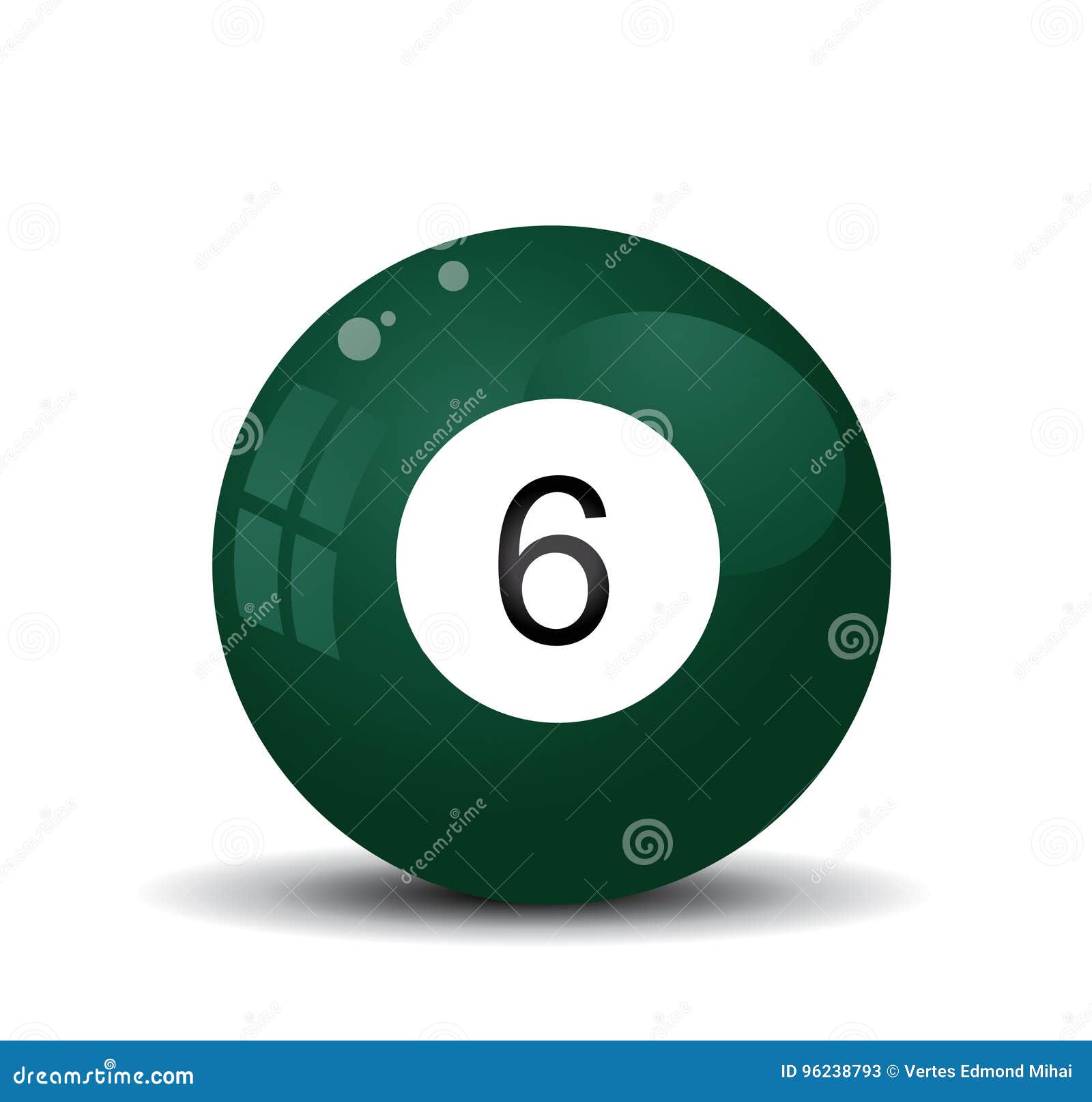 Pool Ball Vector Illustration Stock Vector - Illustration of billiard ...