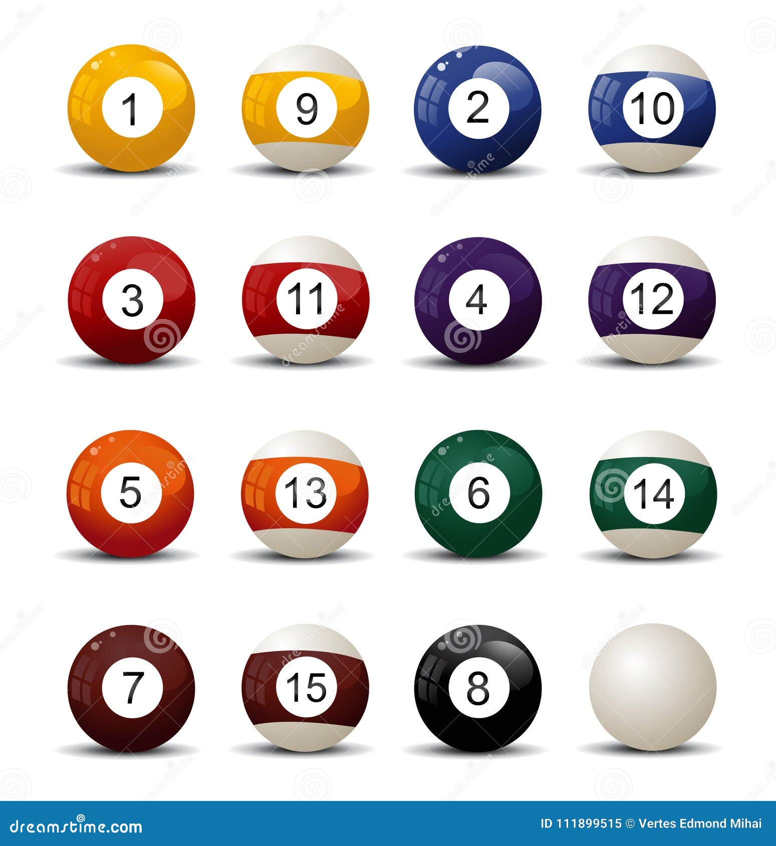 Pool Ball Vector Illustration Stock Vector - Illustration of weekend ...