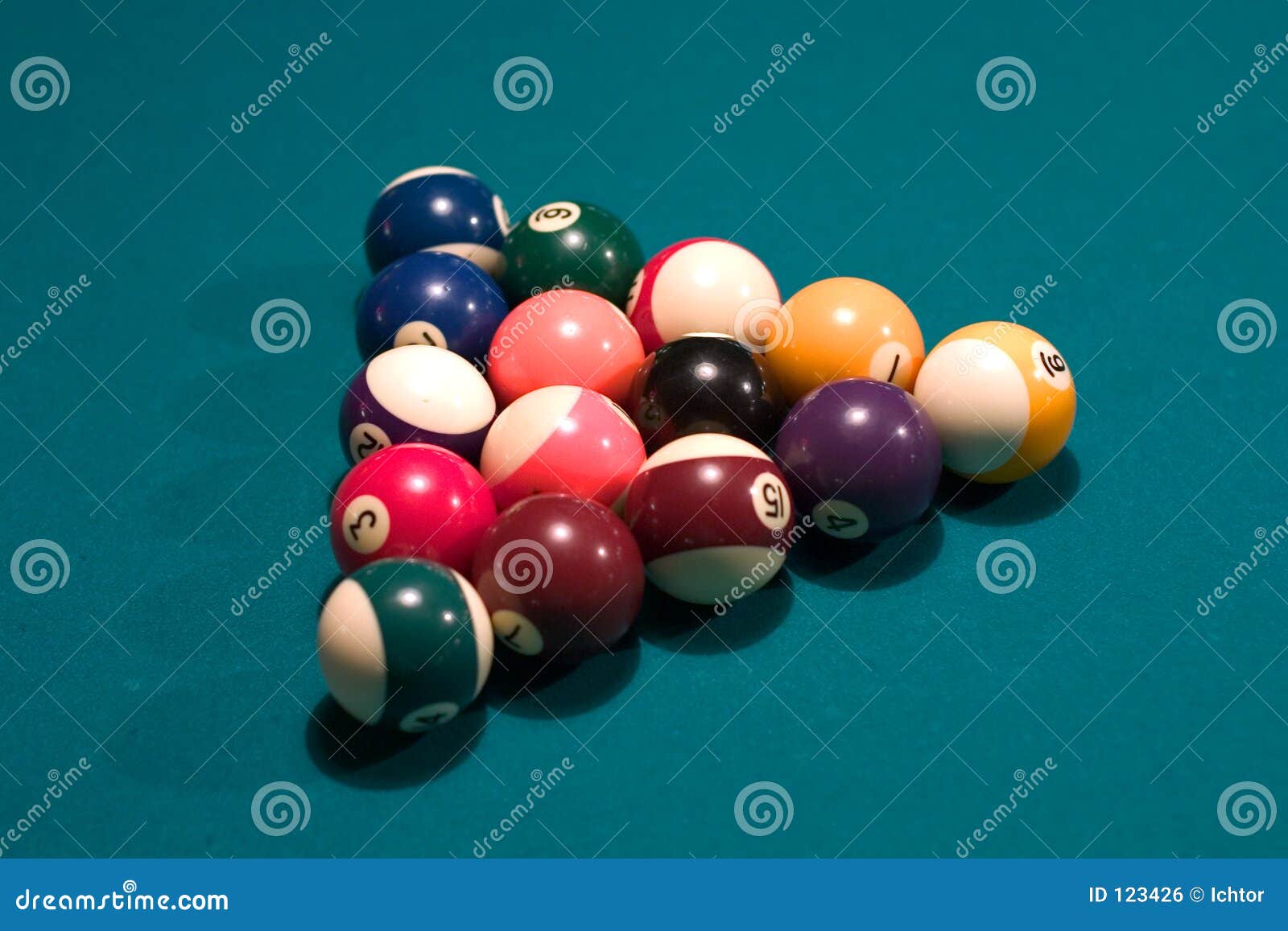 Pool Balls Picture. Image: 123426