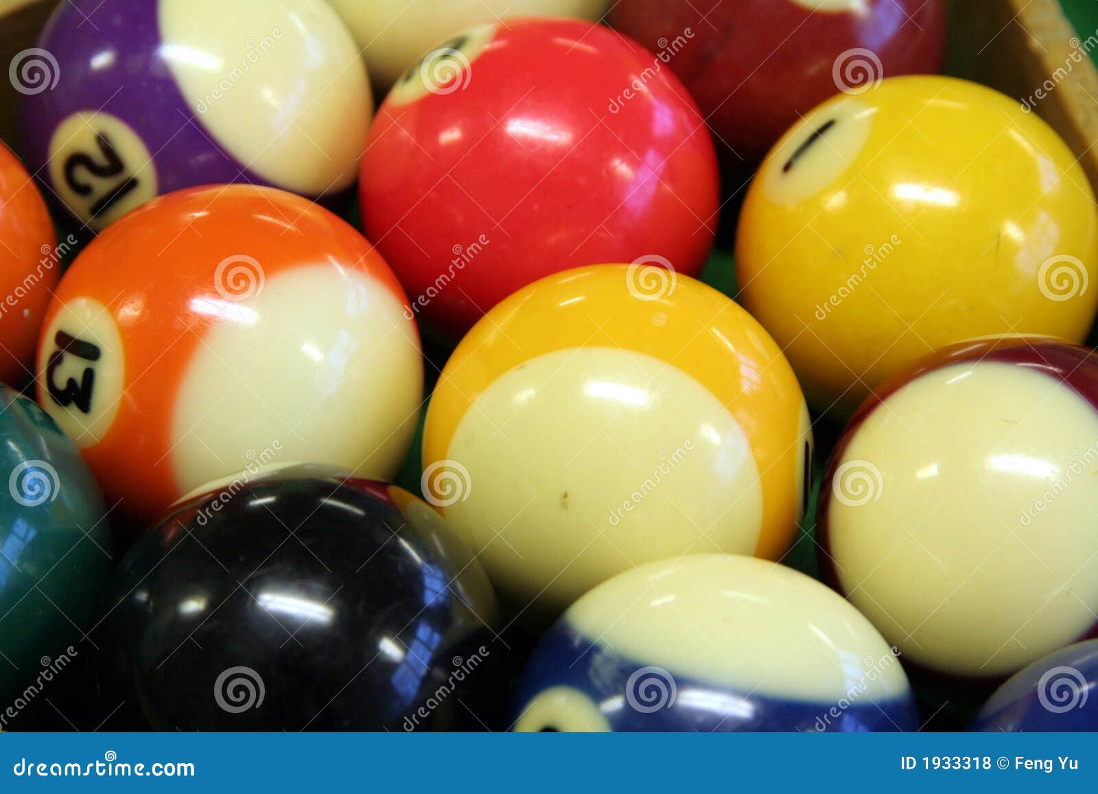 Pool balls stock photo. Image of games, ball, snooker - 1933318