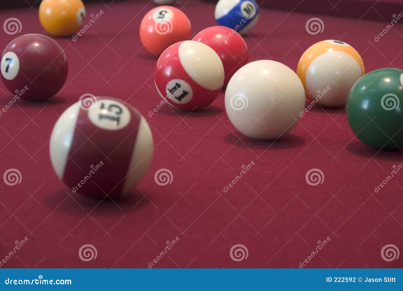 Pool Balls stock photo. Image of number, colour, pool, white - 222592
