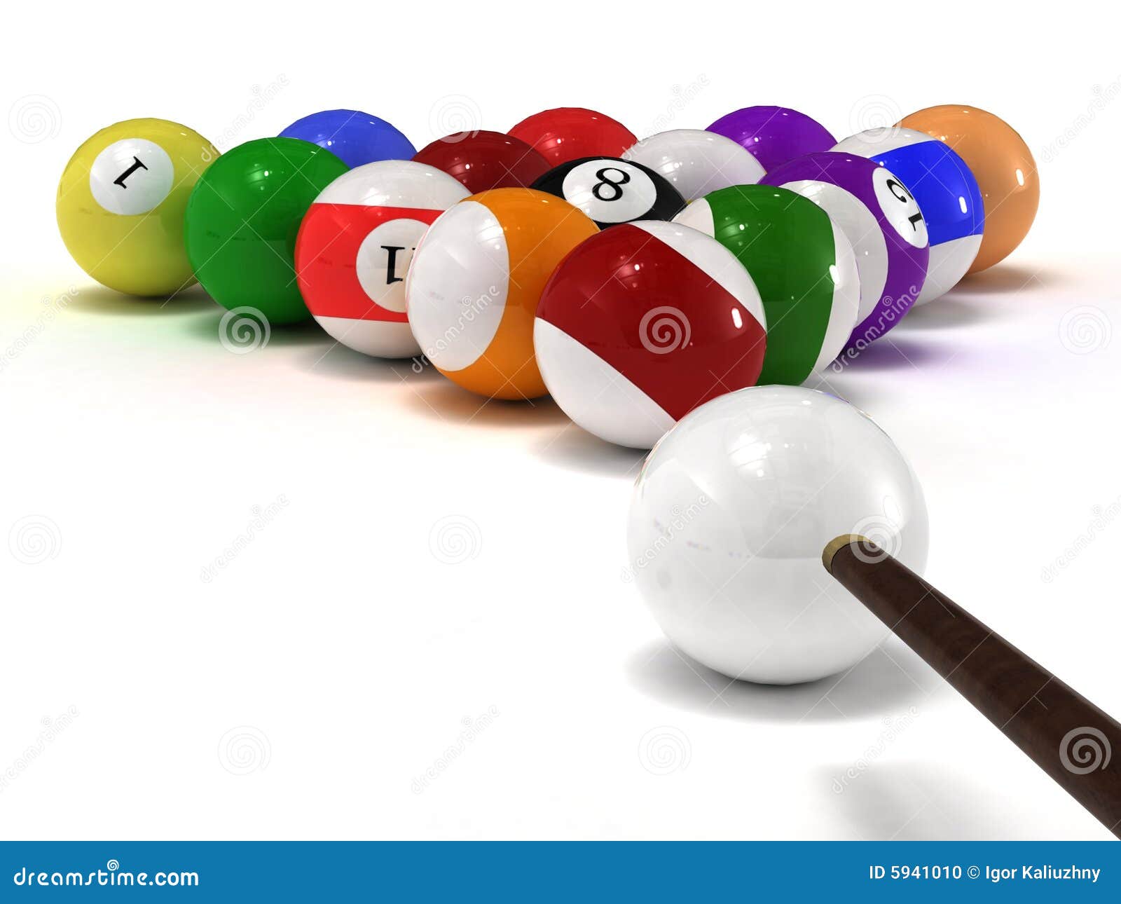 Pool balls stock photo. Image of blue, balls, competition - 5941010