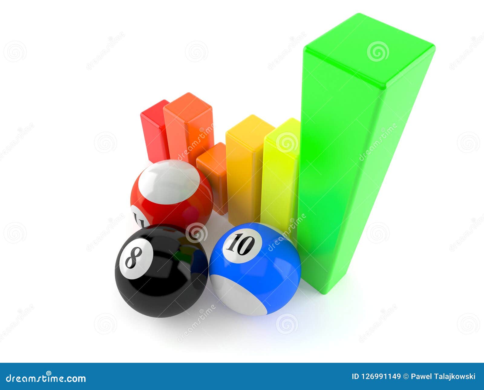 Pool balls with chart stock illustration. Illustration of sport - 126991149