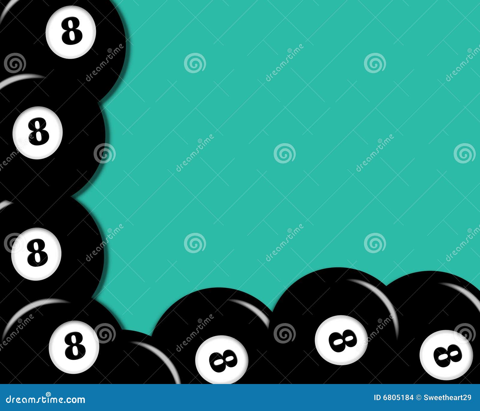 Pool Balls Collage Stock Photography | CartoonDealer.com #6805184