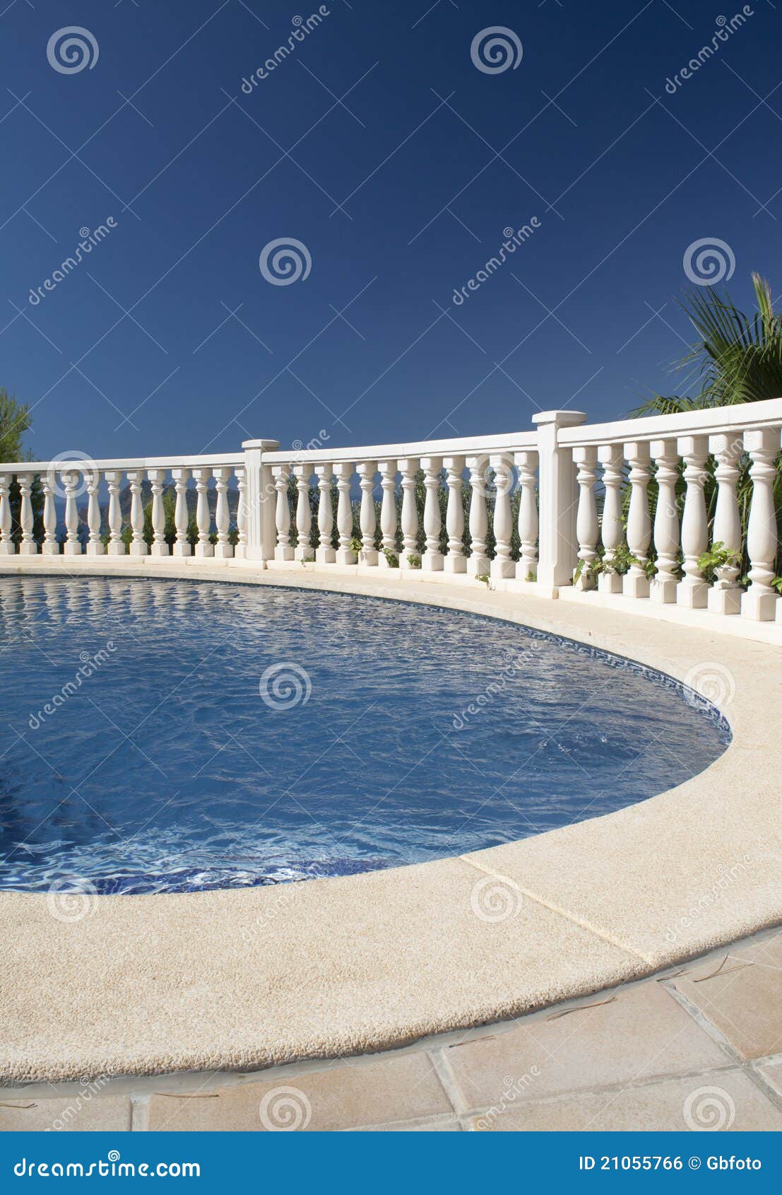 Pool and balustrade stock photo. Image of hills, edge - 21055766