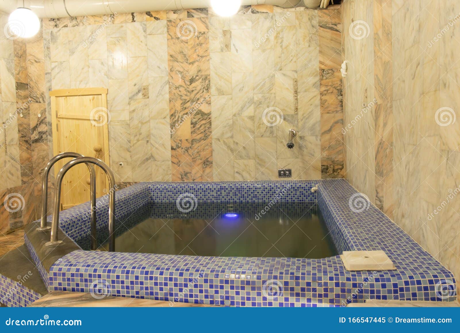 The Pool in the Bath is Filled with Water Stock Image - Image of clear ...
