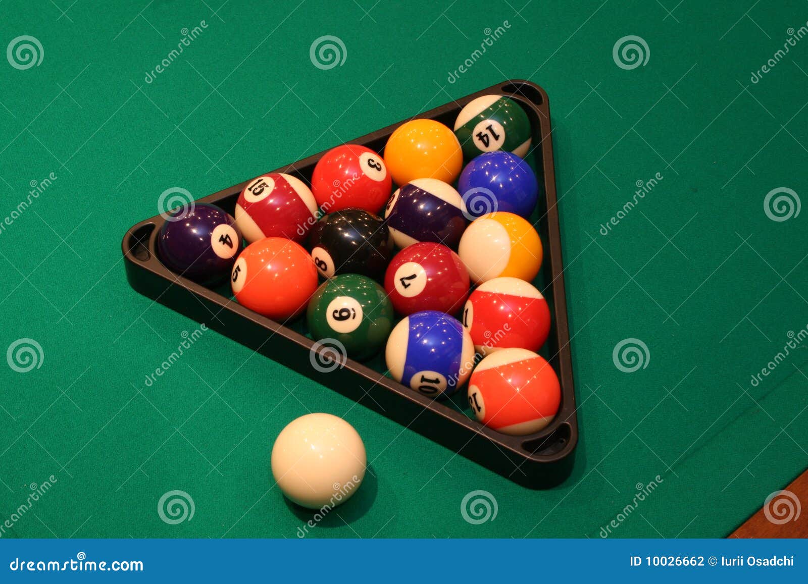 Pool billiard balls stock photo. Image of shiny, leisure - 10026662