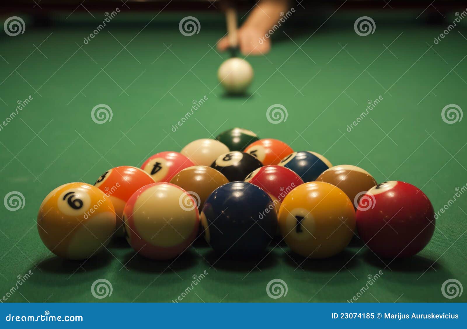 Pool (billiard) game stock image. Image of leisure, cues - 23074185