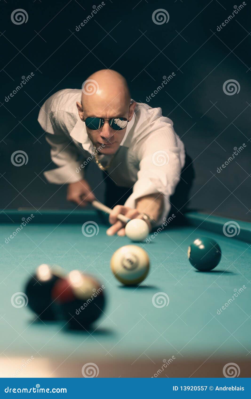 Pool billiard player stock image. Image of copy, caucasian - 13920557
