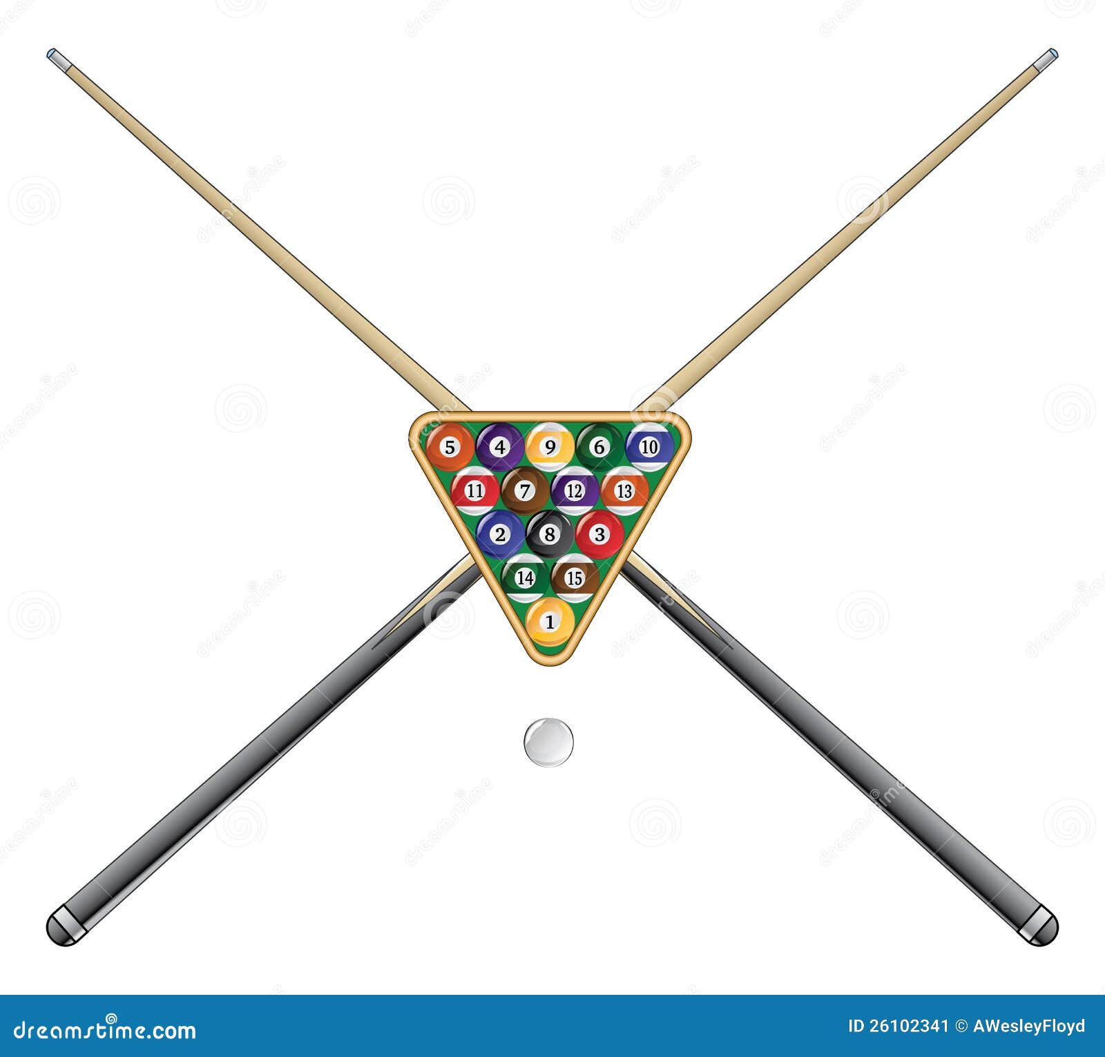 Pool or Billiards stock vector. Illustration of sport - 26102341