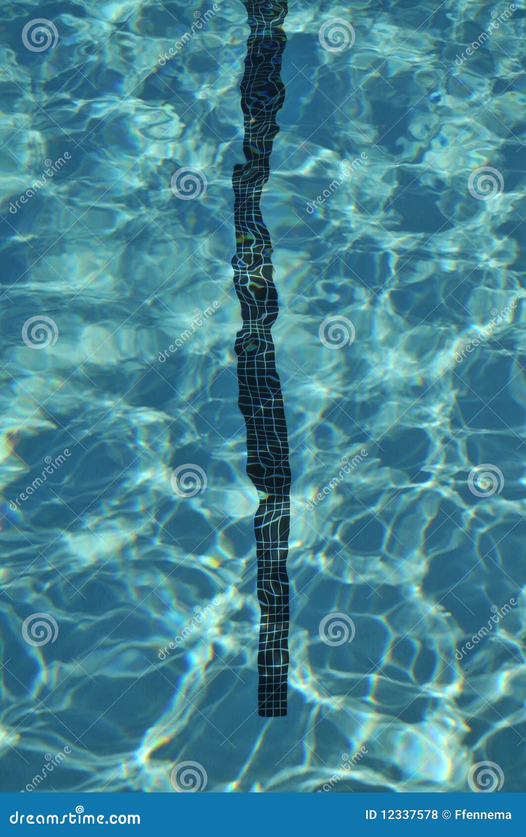 Pool with a Black Stripe on the Bottom Stock Photo - Image of wave ...