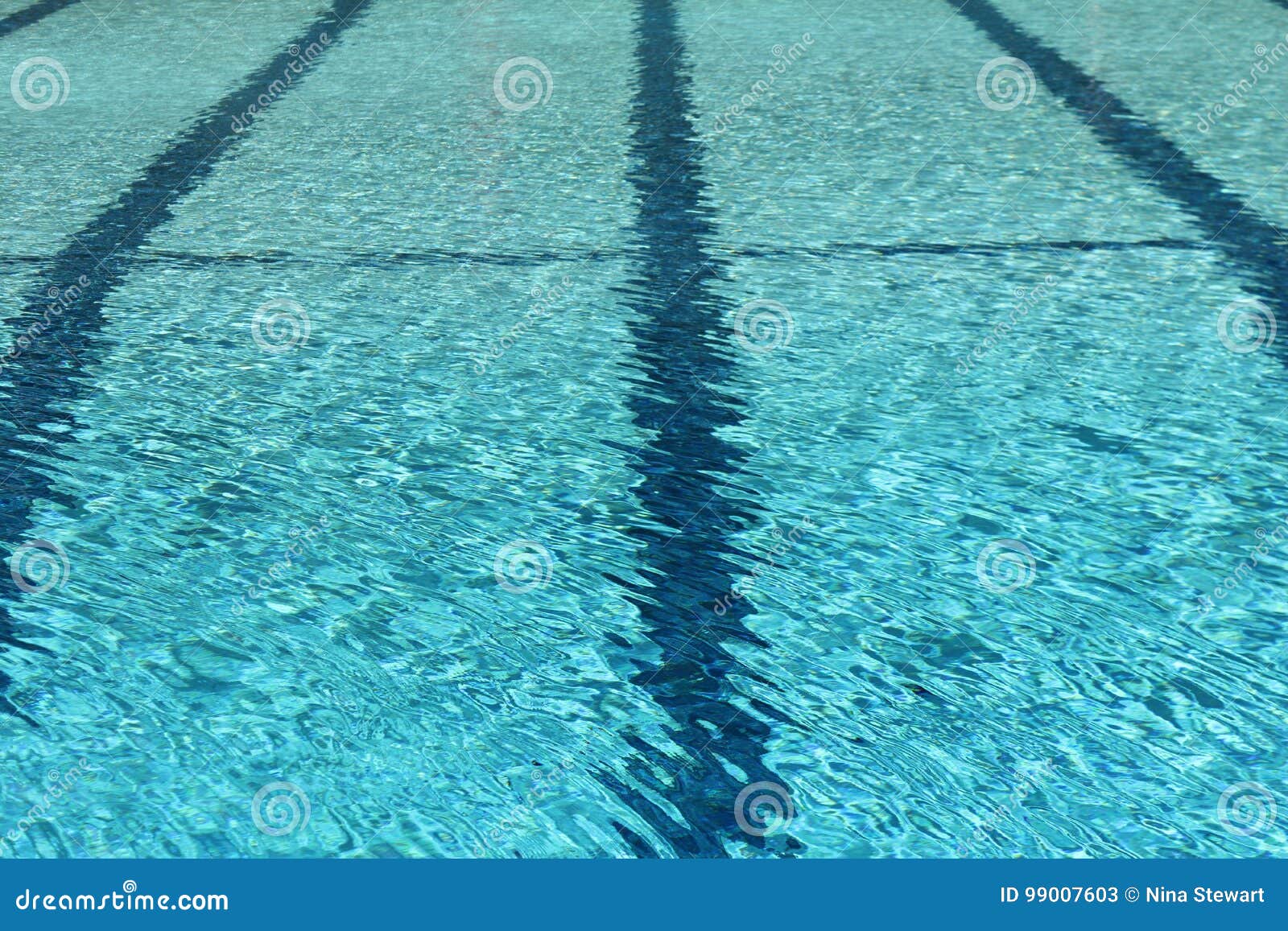Pool with Blue Water and Strips Stock Image - Image of pool, line: 99007603