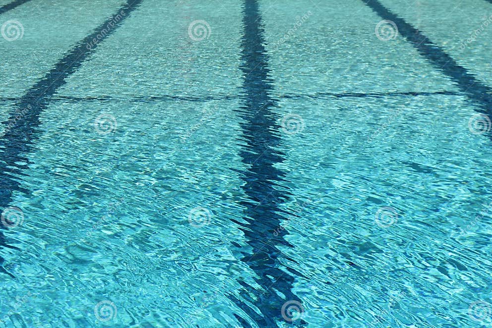 Pool with Blue Water and Strips Stock Image - Image of pool, line: 99007603