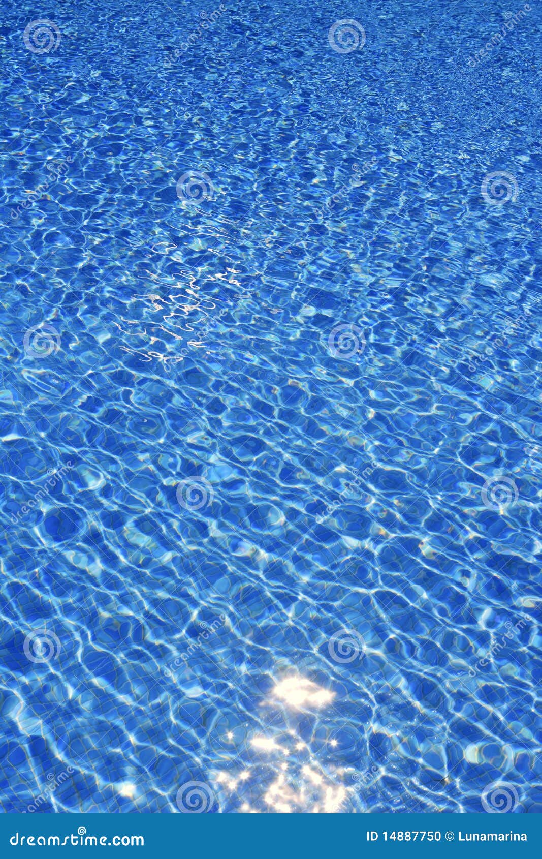 Pool Blue Water Texture Wave Pattern Summer Stock Photo - Image of ...