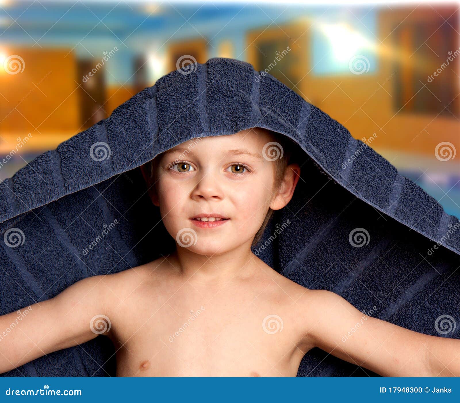 Pool Boy stock photo. Image of blond, adorable, blue - 17948300