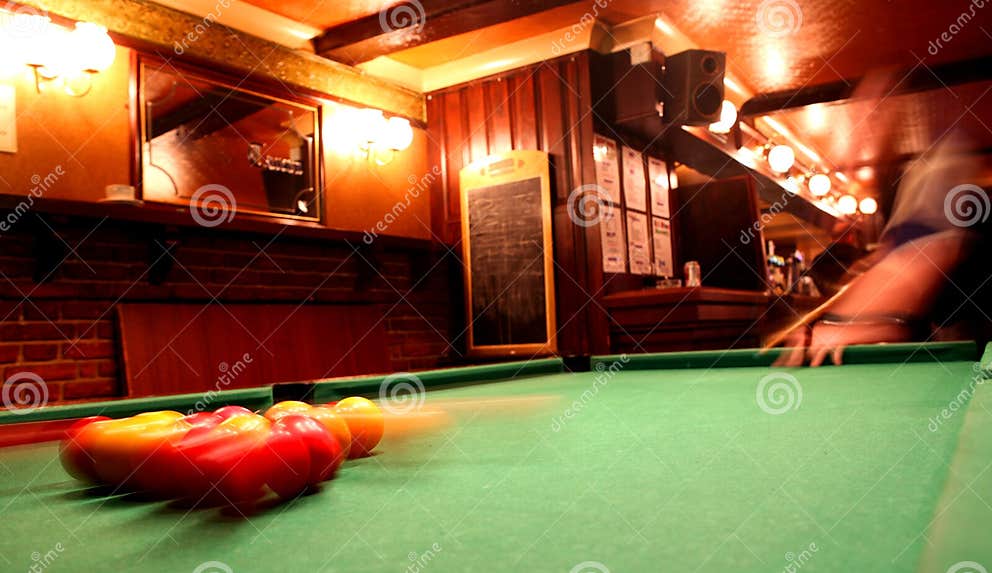 Pool: the break stock photo. Image of blur, play, english - 1458054