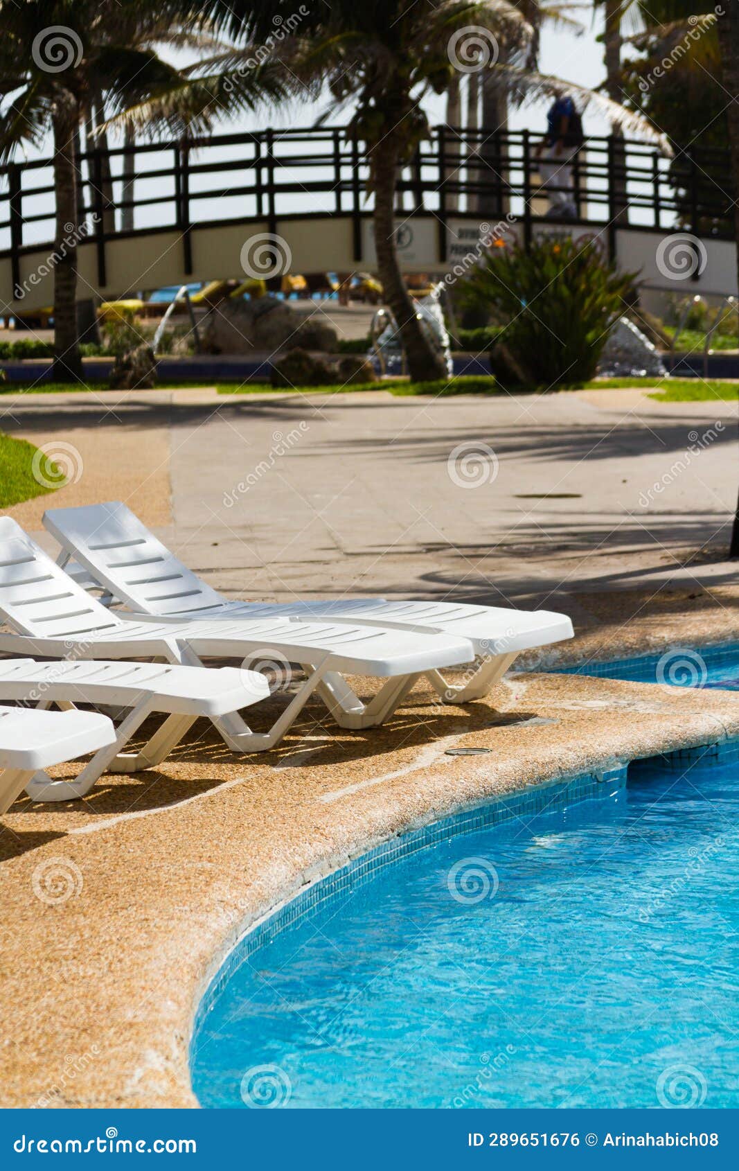 Pool chairs stock photo. Image of daytime, relaxation - 289651676