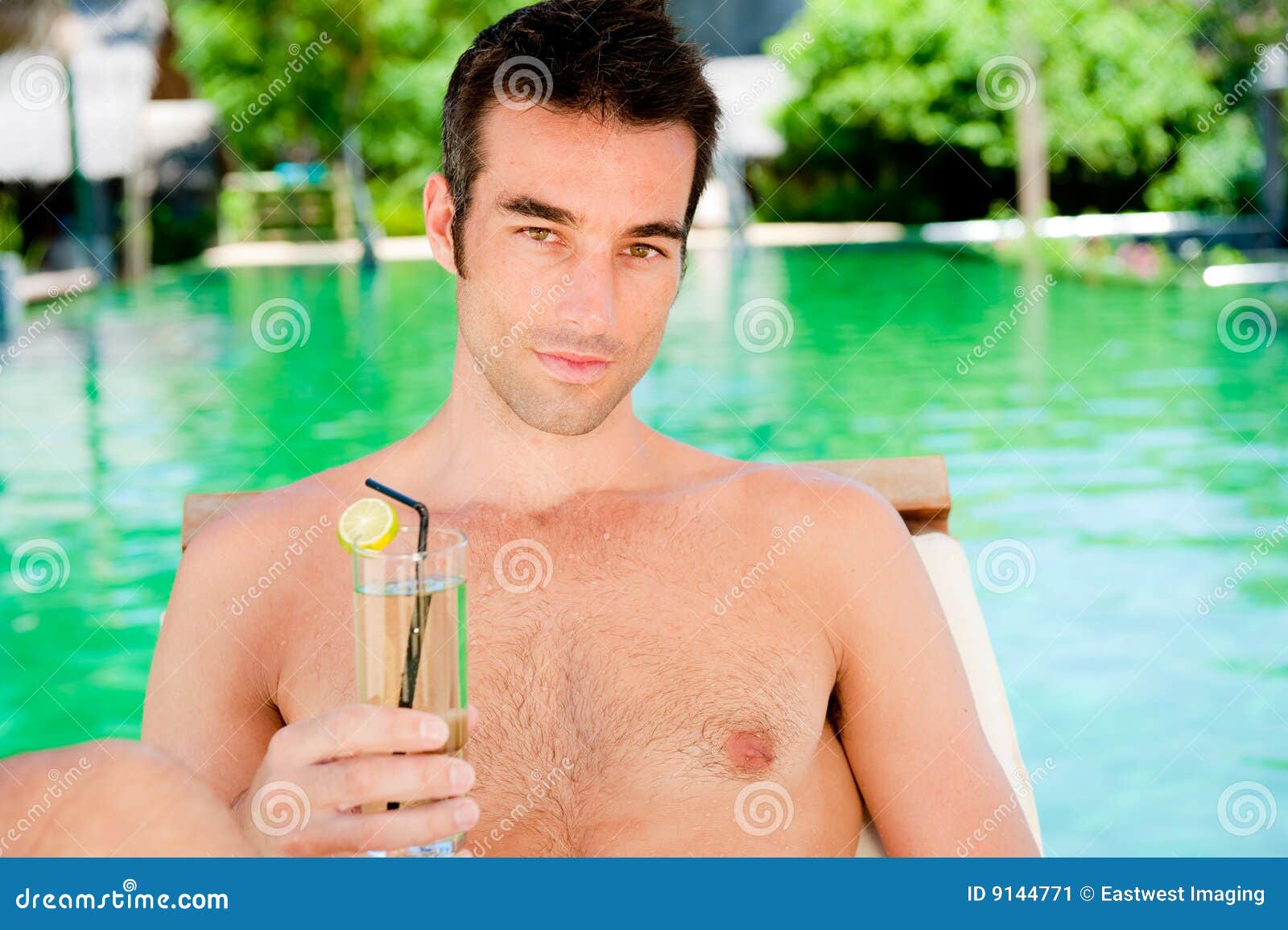 Pool Cocktail stock image. Image of sunbed, tropics, attractive - 9144771