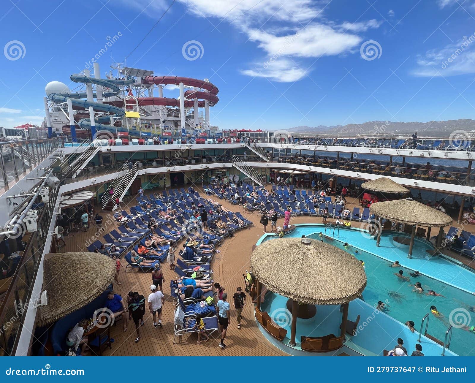 Pool Deck Board the Carnival Panorama Cruise Ship Editorial Photography ...