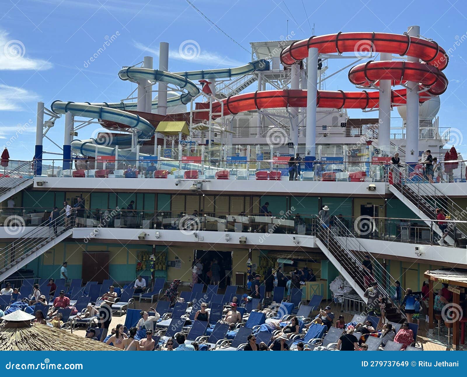Pool Deck Board the Carnival Panorama Cruise Ship Editorial Stock Image ...