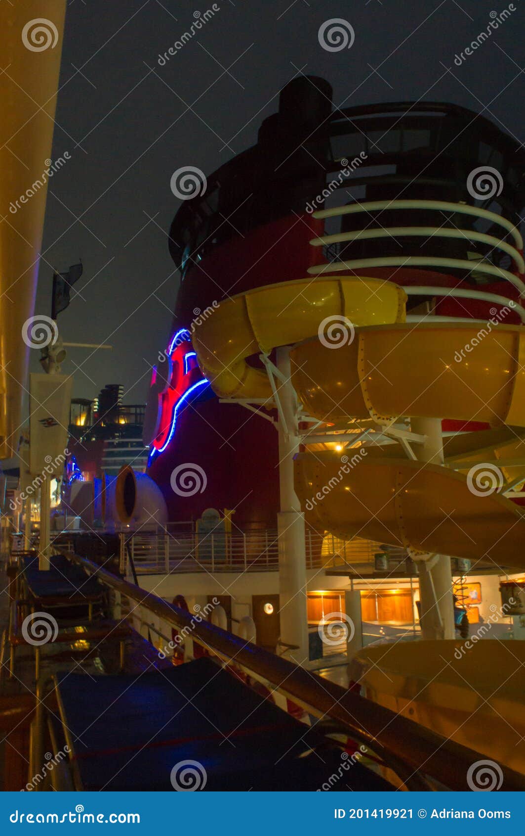 Pool deck at night editorial photo. Image of line, funnel - 201419921