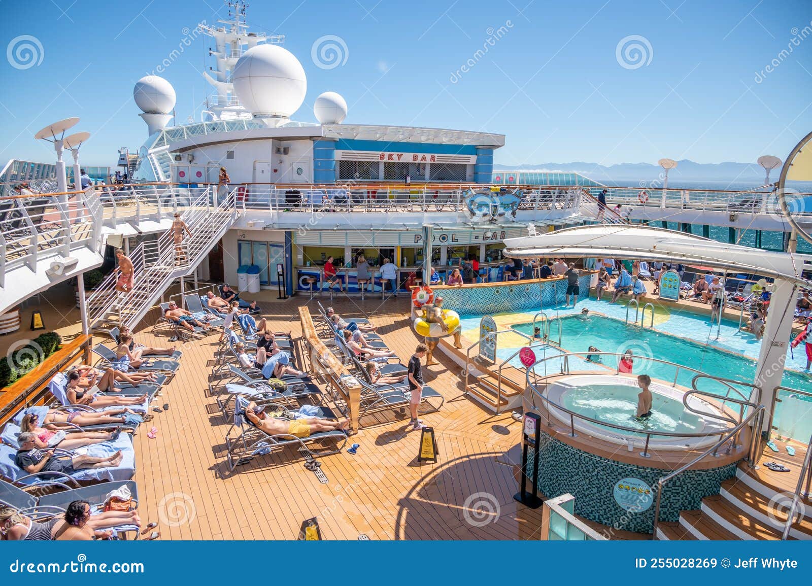 Pool Deck on the Serenade of the Seas Editorial Stock Image - Image of ...