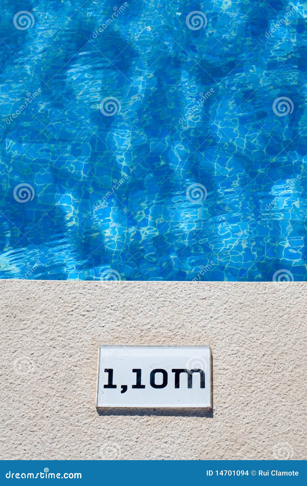 Pool depth sign stock photo. Image of fresh, blue, water - 14701094