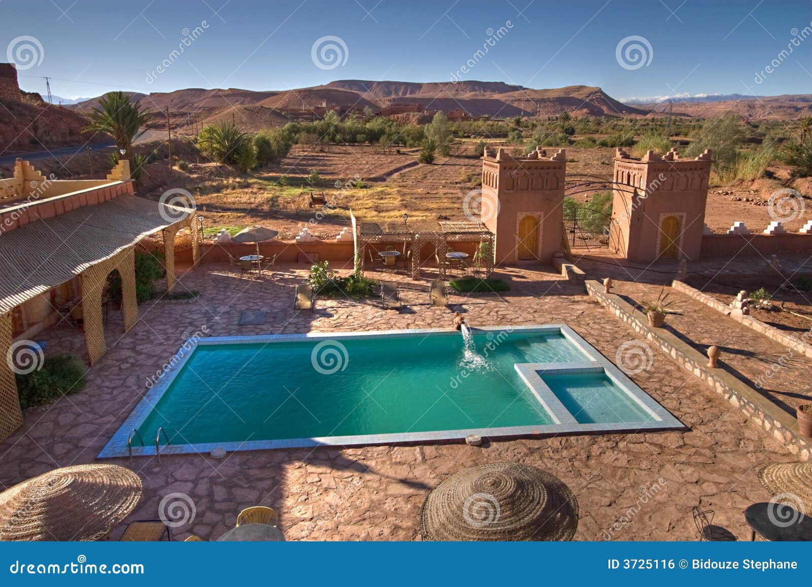 Pool in desert stock photo. Image of hotel, tourism, africa - 3725116
