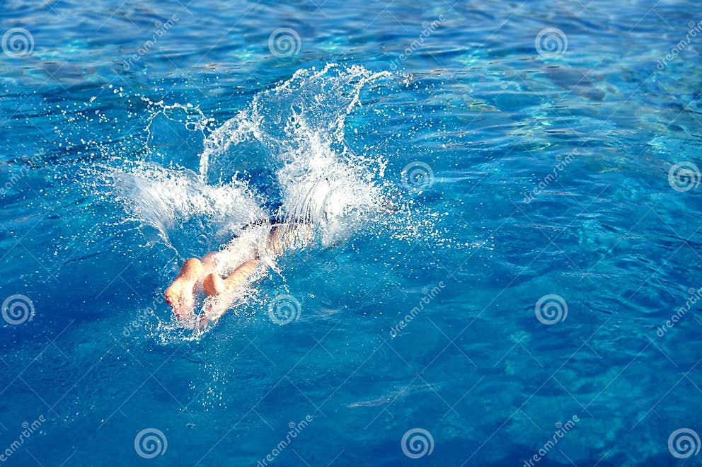 Pool dive - splash stock photo. Image of ocean, clear, summer - 240568