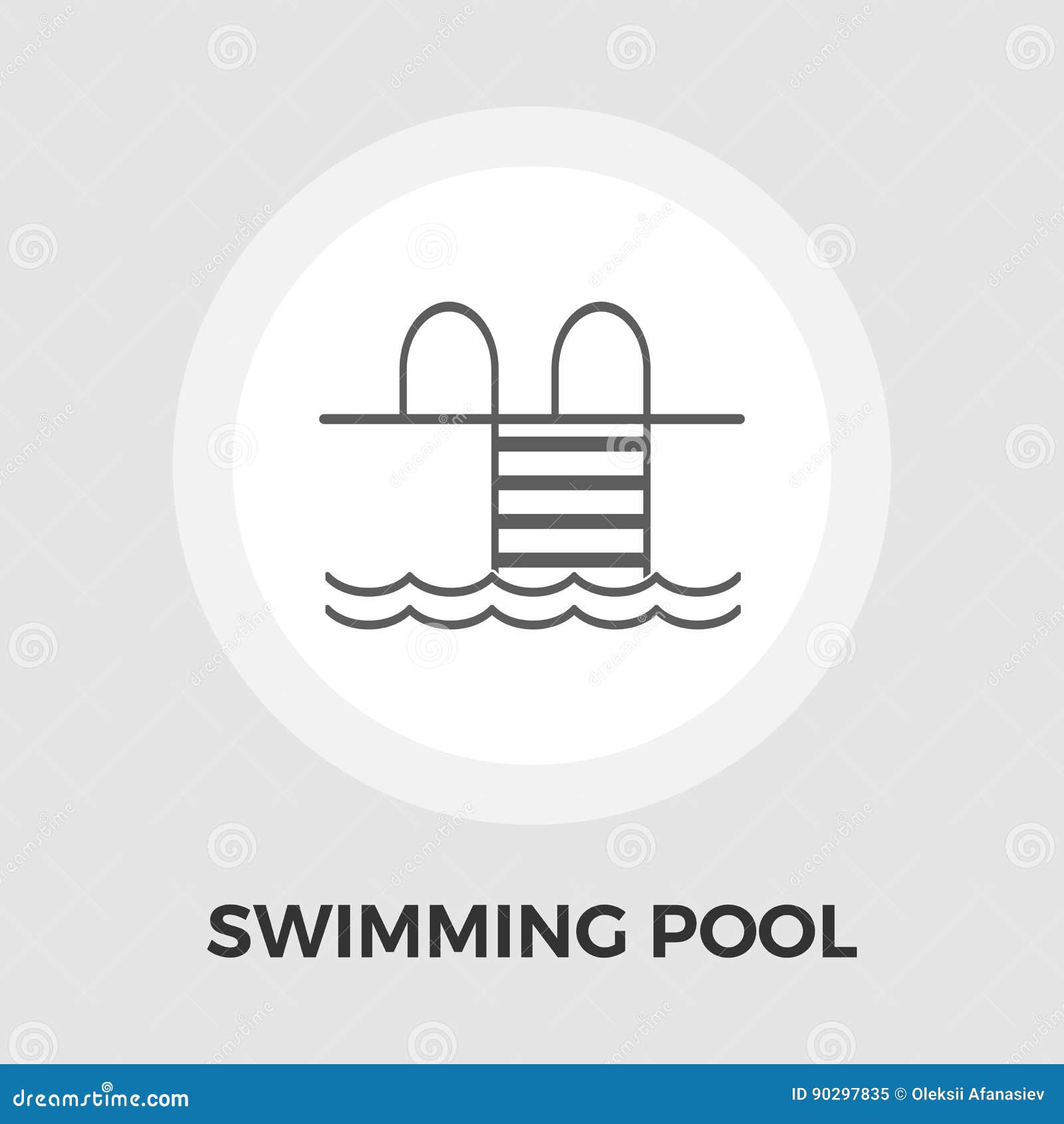 Pool flat icon stock vector. Illustration of group, single - 90297835