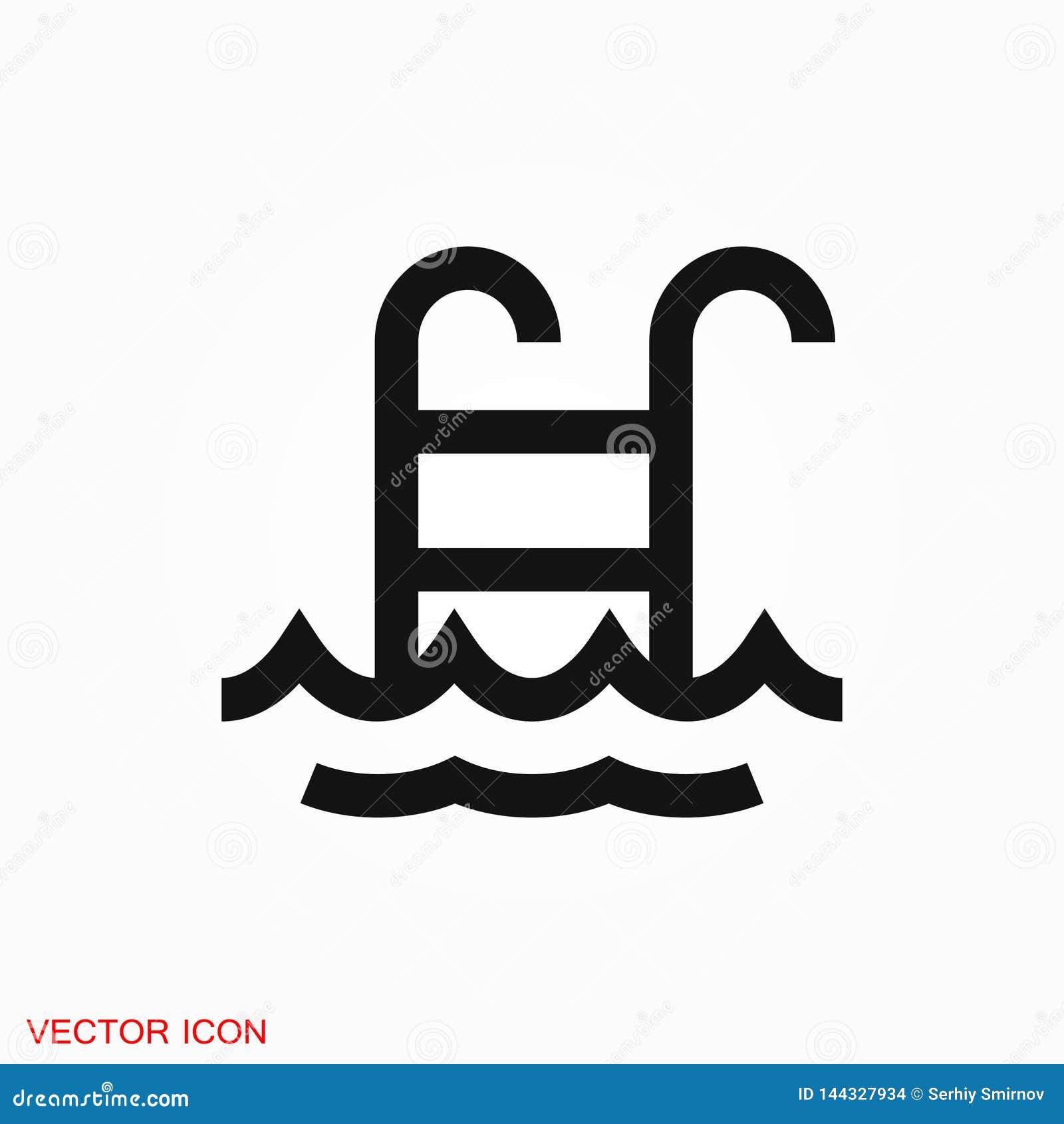 Pool Flat Icon Vector Sign Symbol for Design Stock Illustration ...