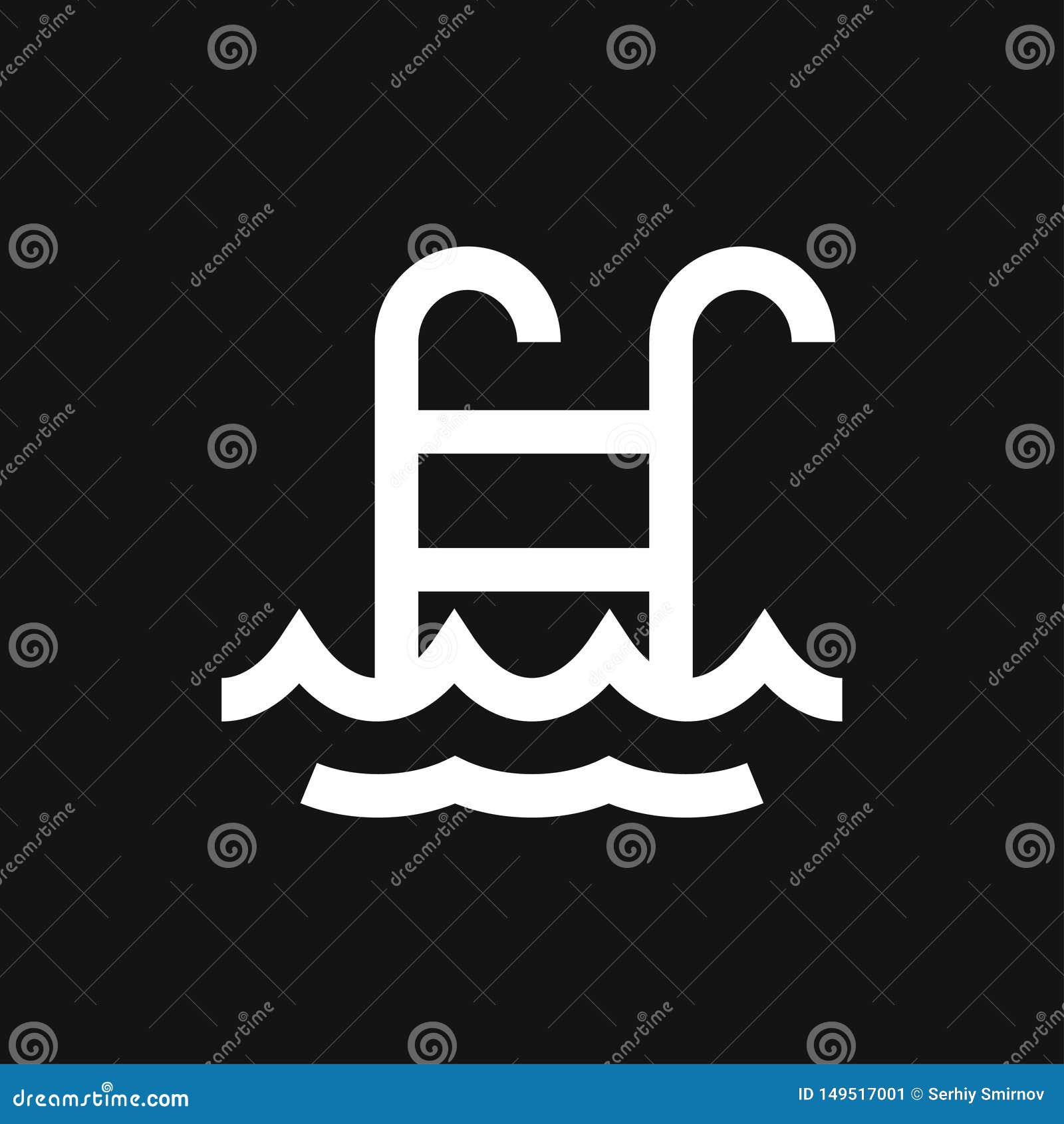 Pool Flat Icon Vector Sign Symbol for Design Stock Illustration ...