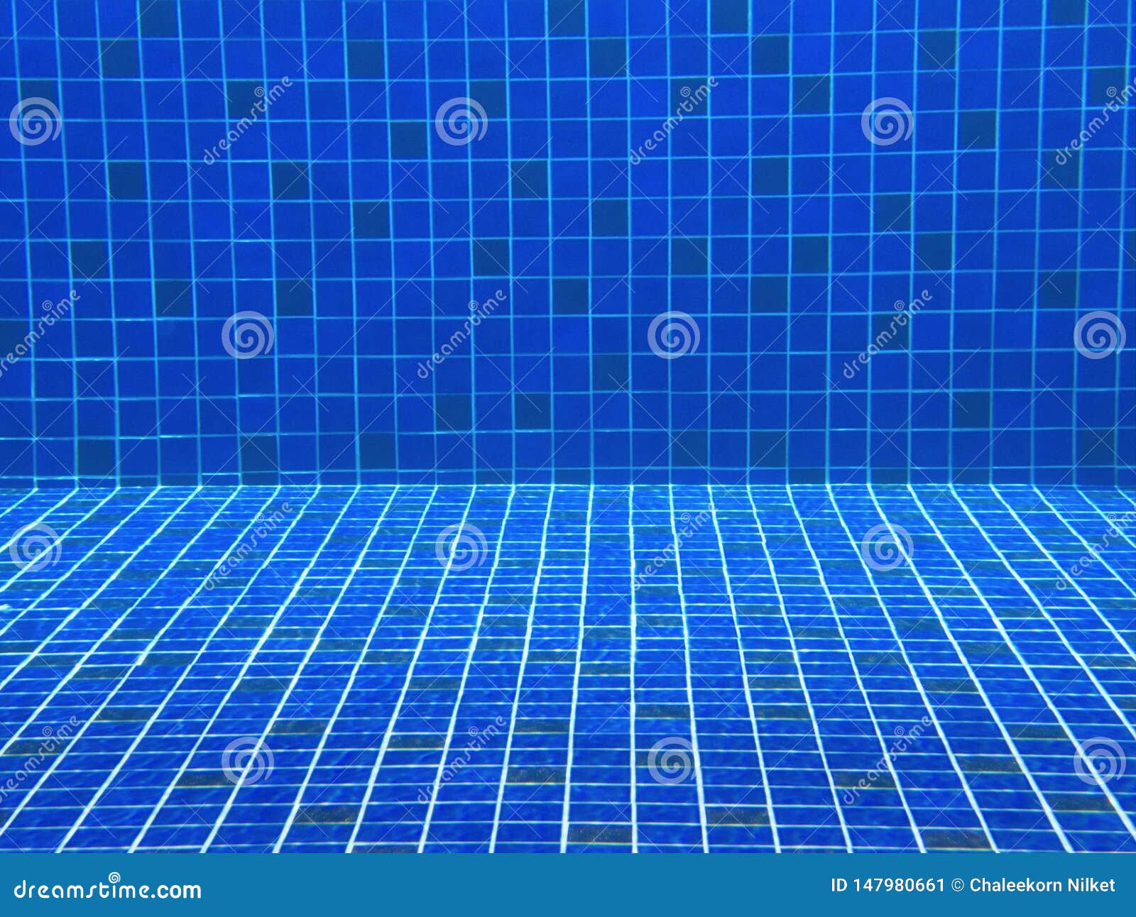Pool Floor Underwater Background. Stock Image - Image of floor, color ...
