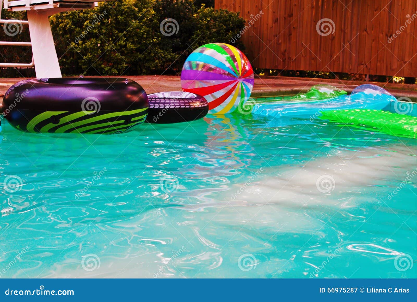 Pool fun stock image. Image of people, garden, colors - 66975287