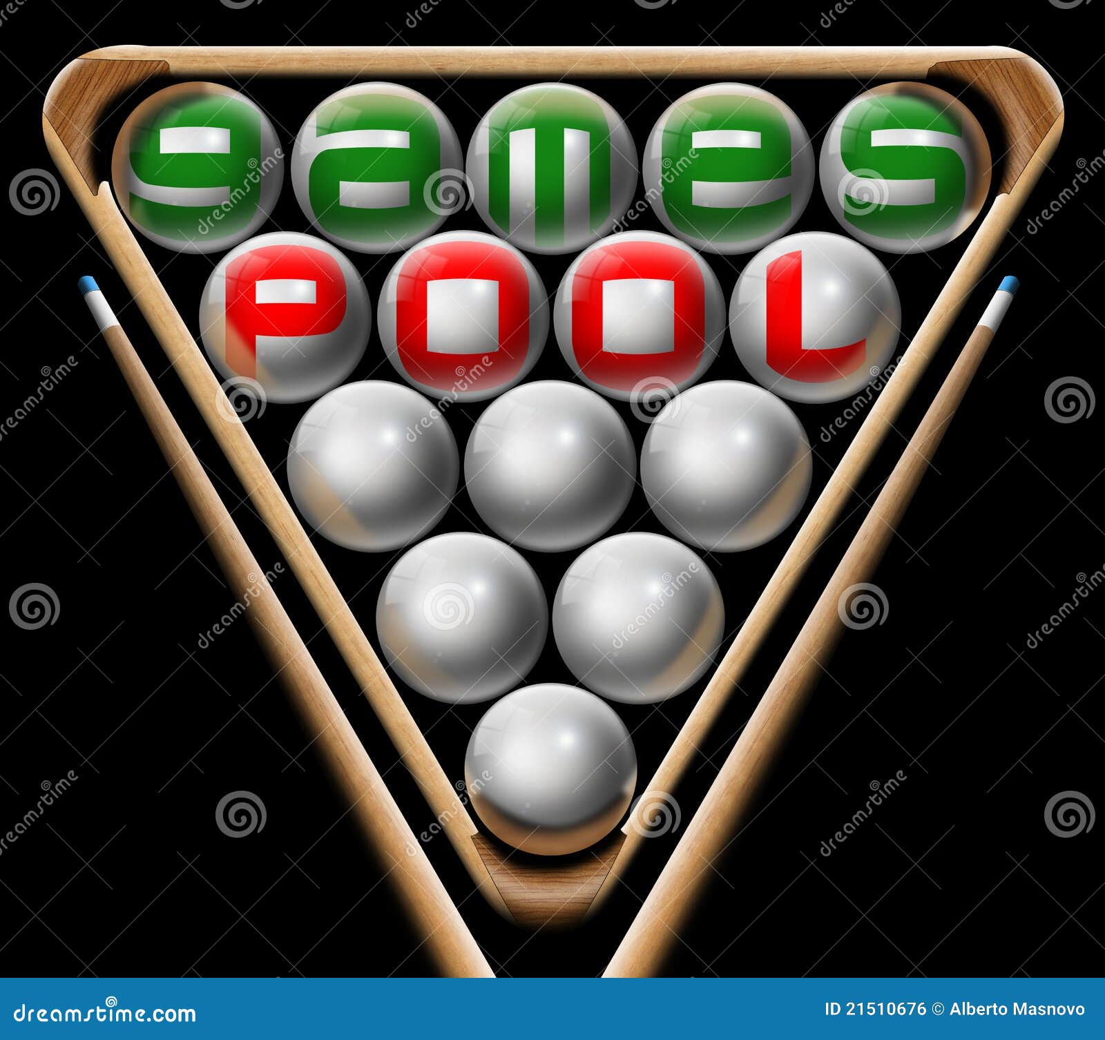 Pool games stock illustration. Illustration of league - 21510676