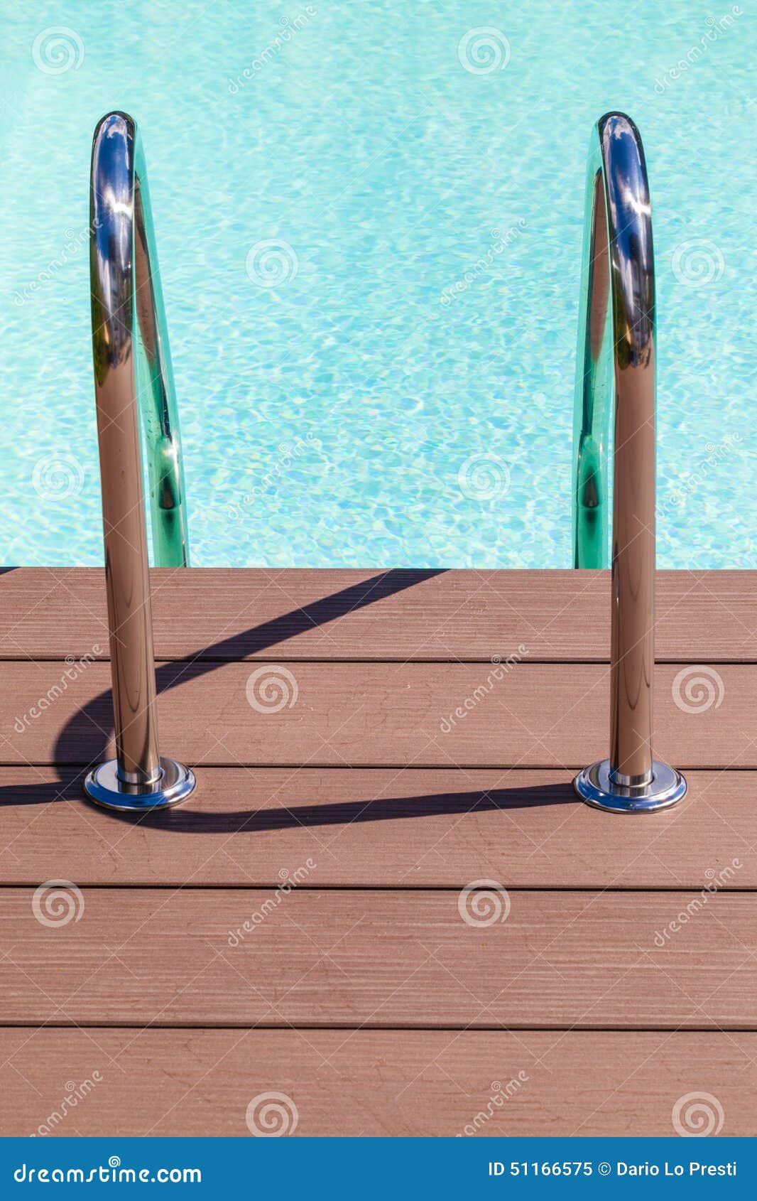 Pool grab bars ladder stock image. Image of bright, relaxation - 51166575