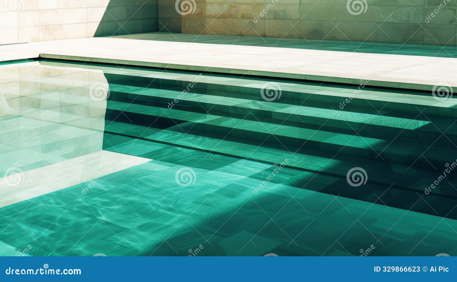 A pool with a green water stock image. Image of abstract - 329866623