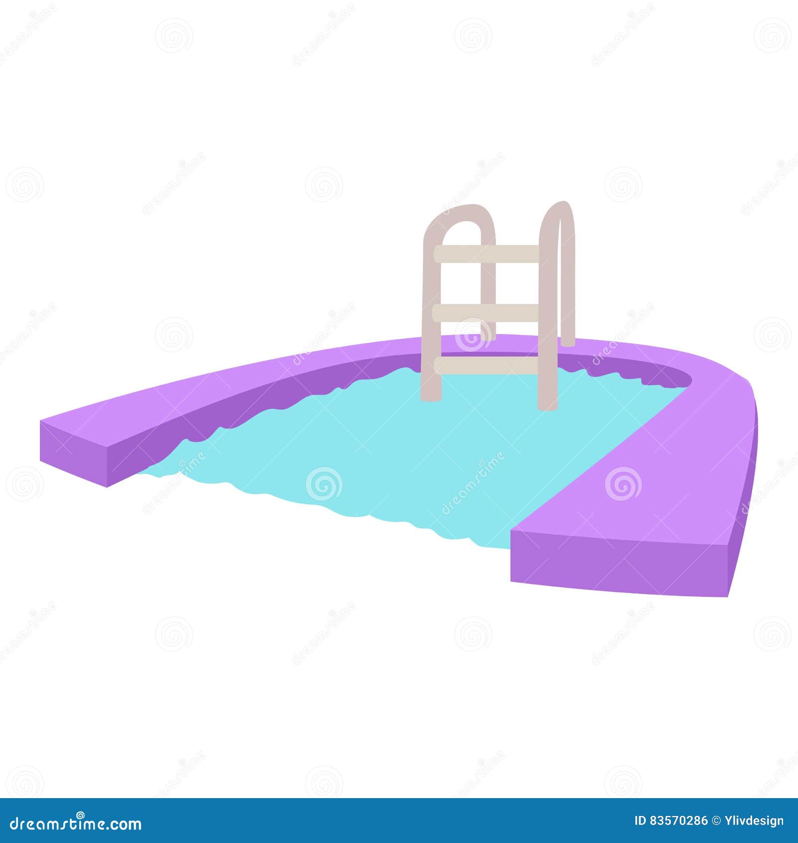 Pool icon, cartoon style stock vector. Illustration of healthy - 83570286