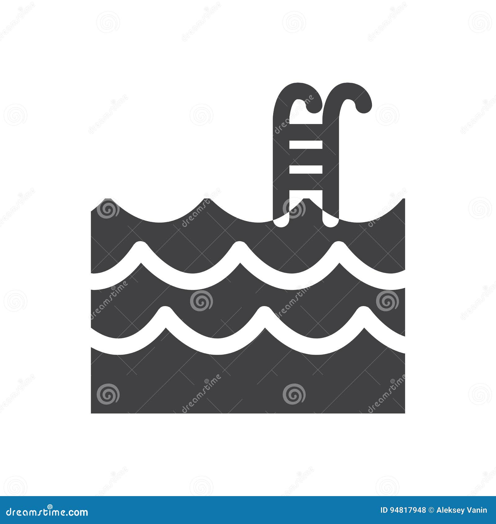 Pool Icon, Filled Flat Sign, Solid Glyph Pictogram, Vector Illustration ...