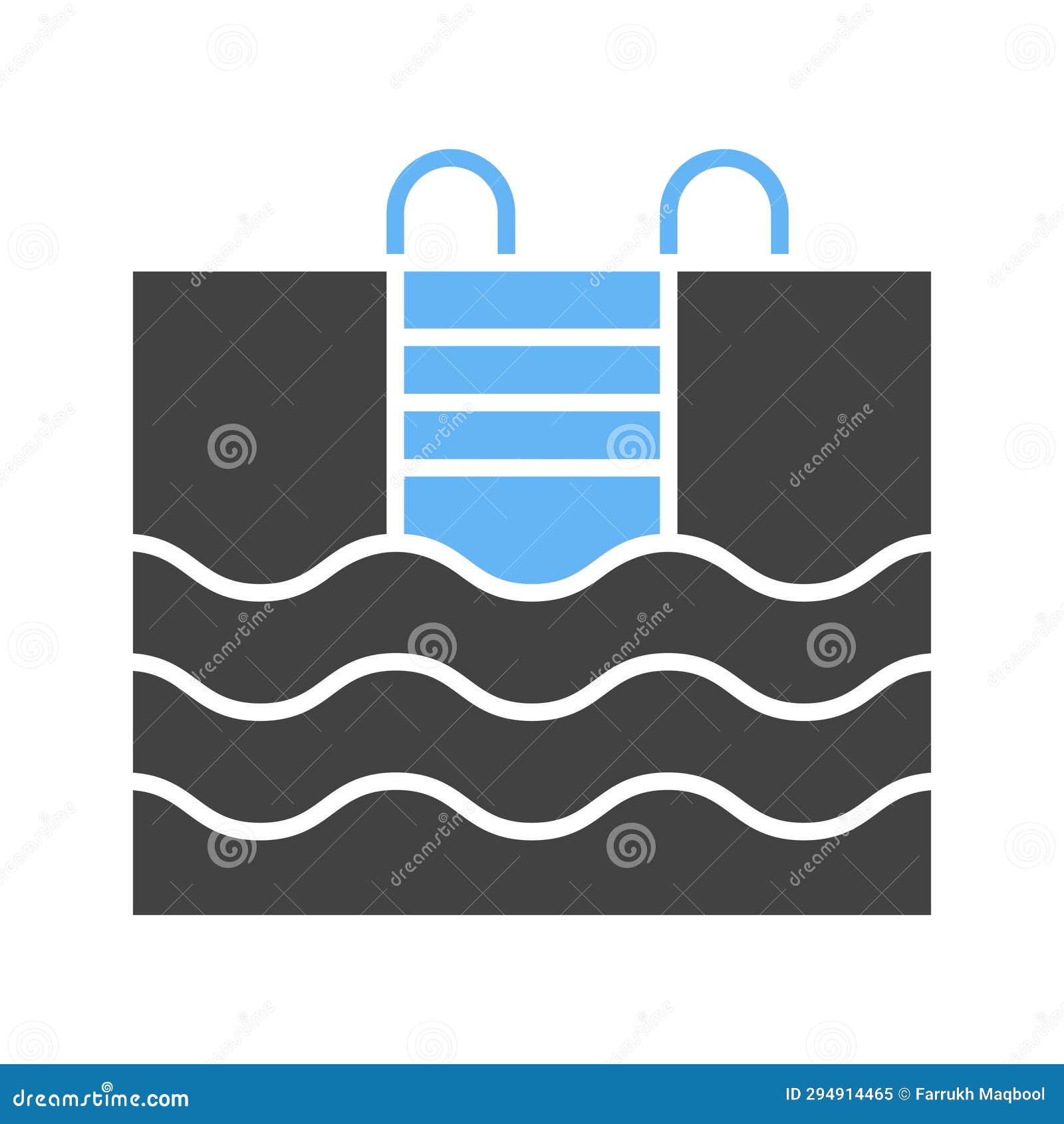 Pool icon vector image. stock vector. Illustration of summer - 294914465