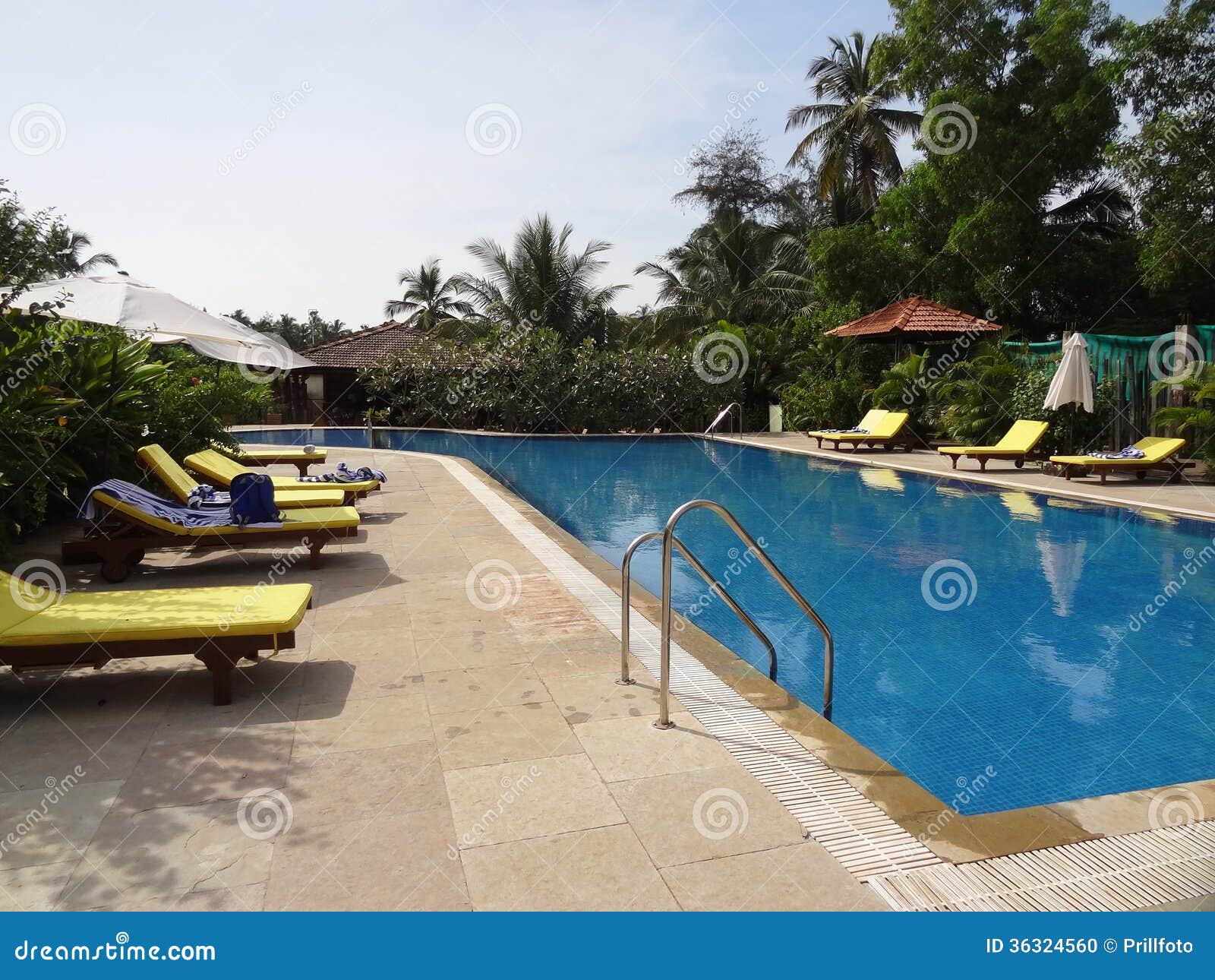Pool in India stock photo. Image of patio, canvas, blue - 36324560