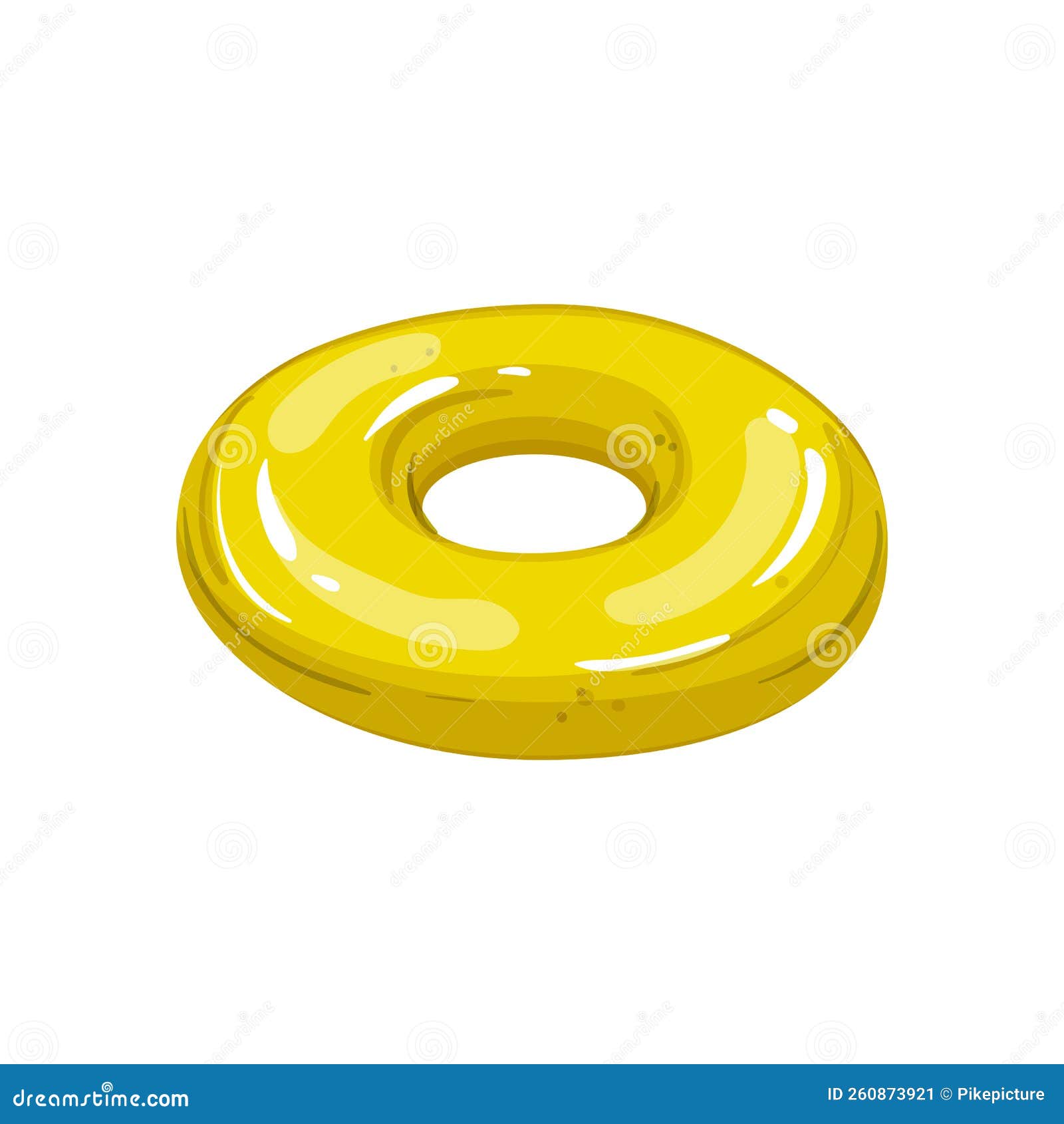 Pool Inflatable Ring Cartoon Vector Illustration Stock Illustration ...