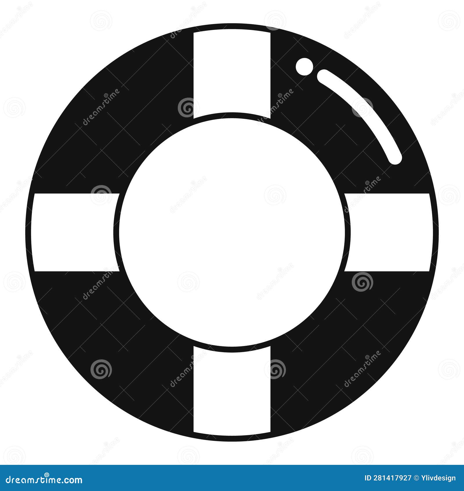 Pool Inflatable Ring Icon Simple Vector Stock Image - Image of ...